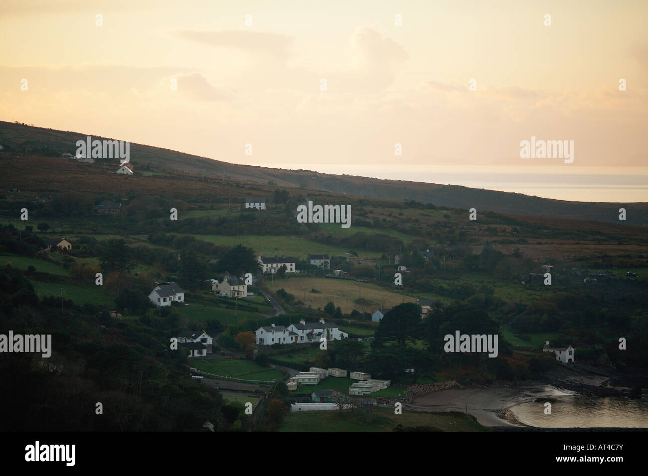 Sunset on the Ring of Kerry, County Kerry, Ireland Stock Photo - Alamy