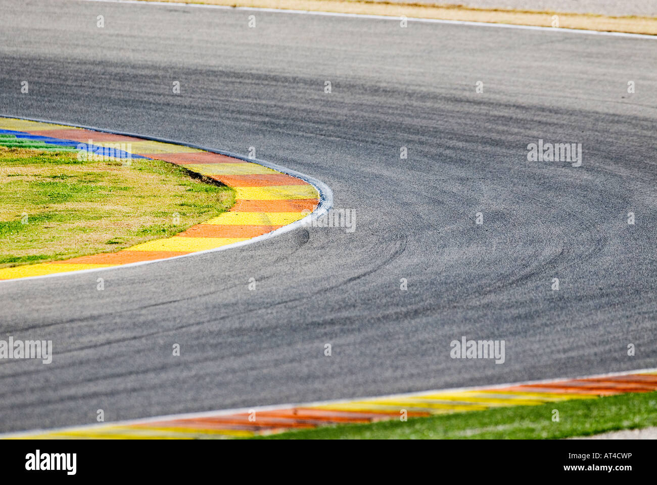 curve in racetrack Stock Photo - Alamy