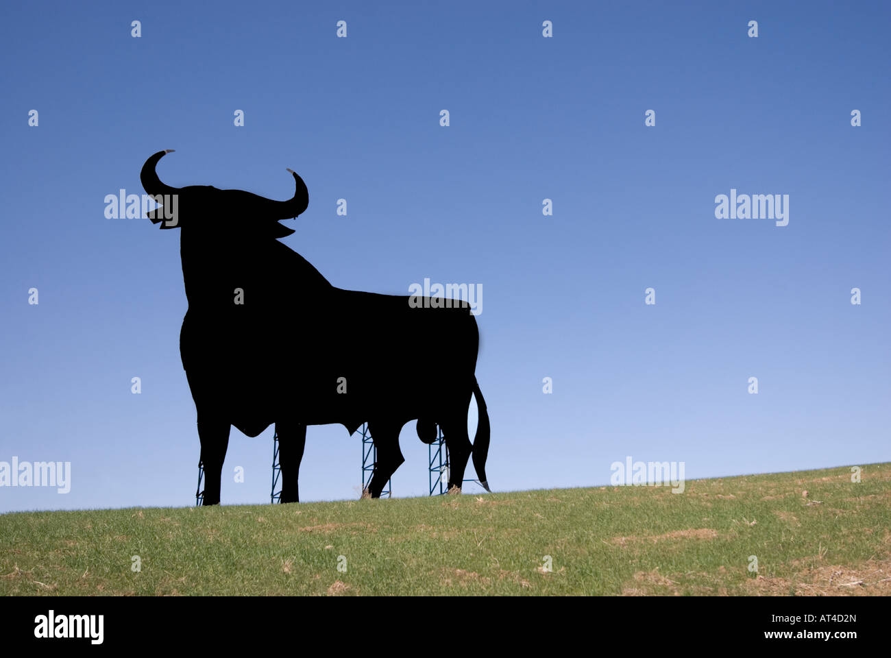 Classic Spanish bull shape Stock Photo - Alamy