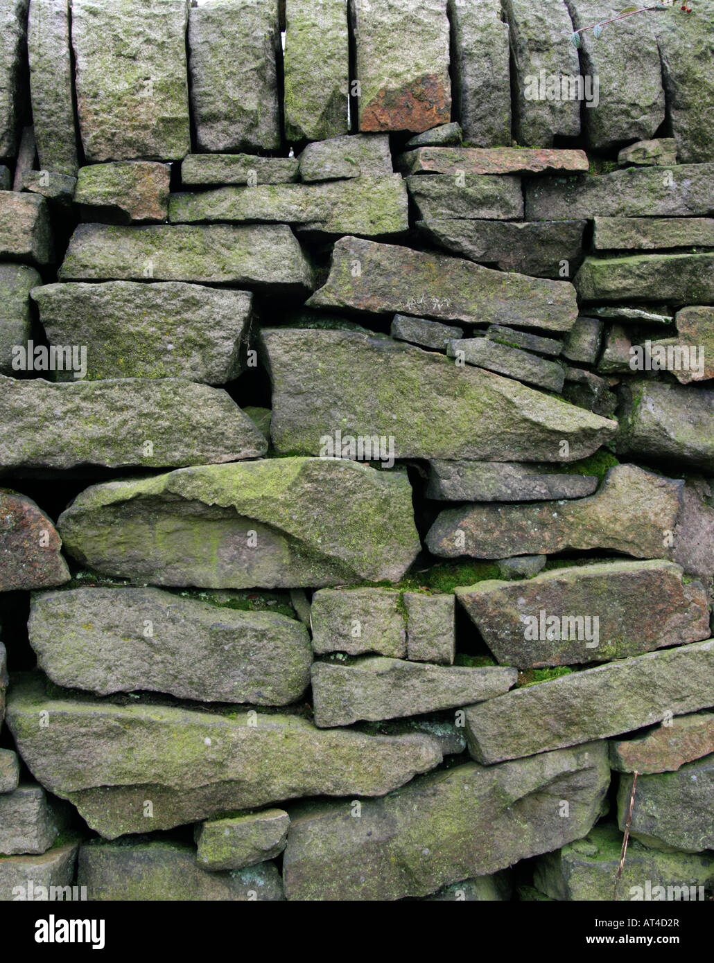 "Dry Stone Wall in the English Countryside Stock Photo - Alamy