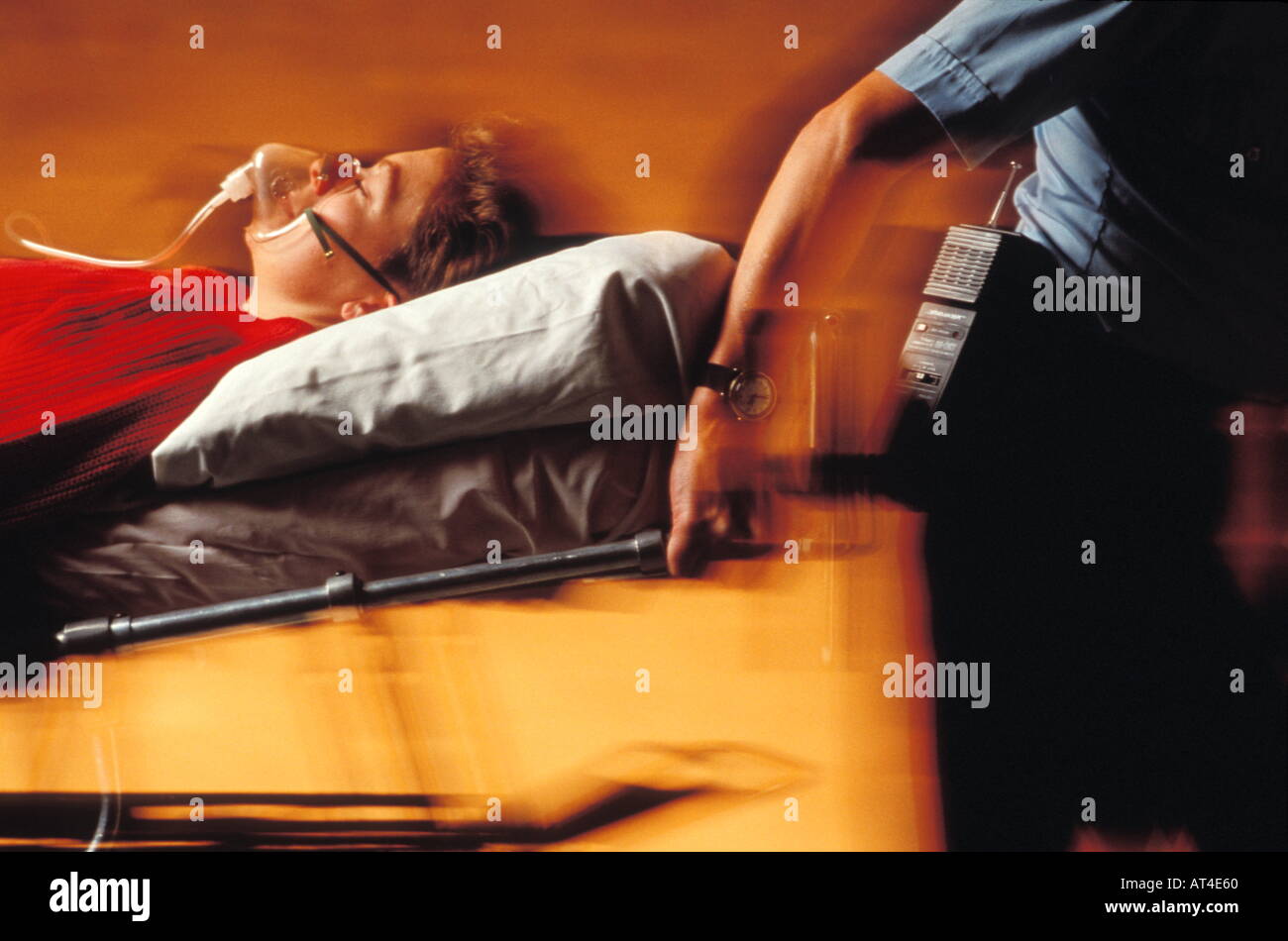 Ambulance rushing hospital hi-res stock photography and images - Alamy