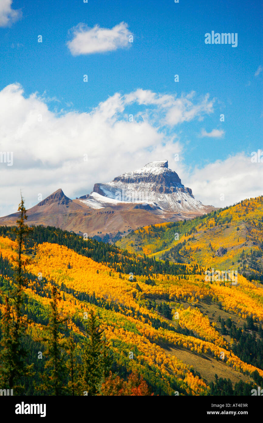 Uncompahgre Peak and Wilderness Area from Slumgullion Pass on Highway ...