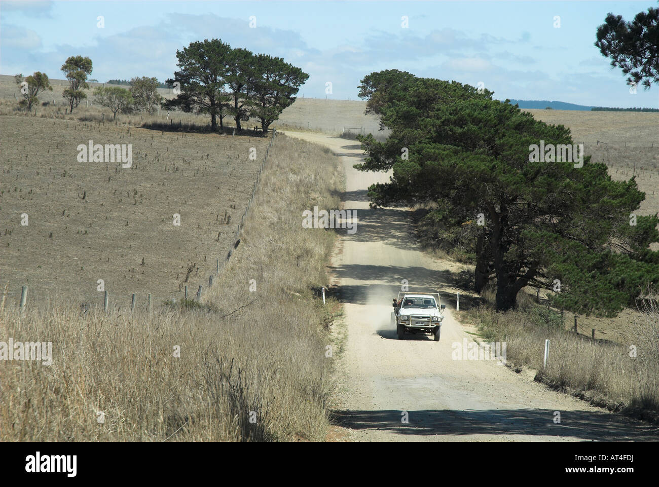 Deserted country road, Fleurieu Peninsula, South Australia Stock Photo ...