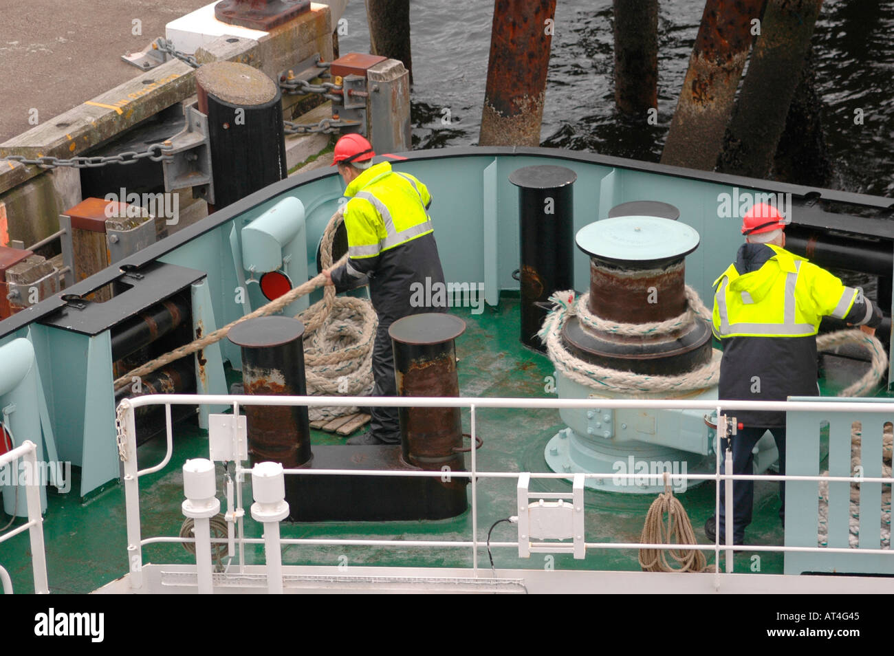 The stern of the Uig, Isle of Sky, to Tarbert, Isle of Harris ferry ...