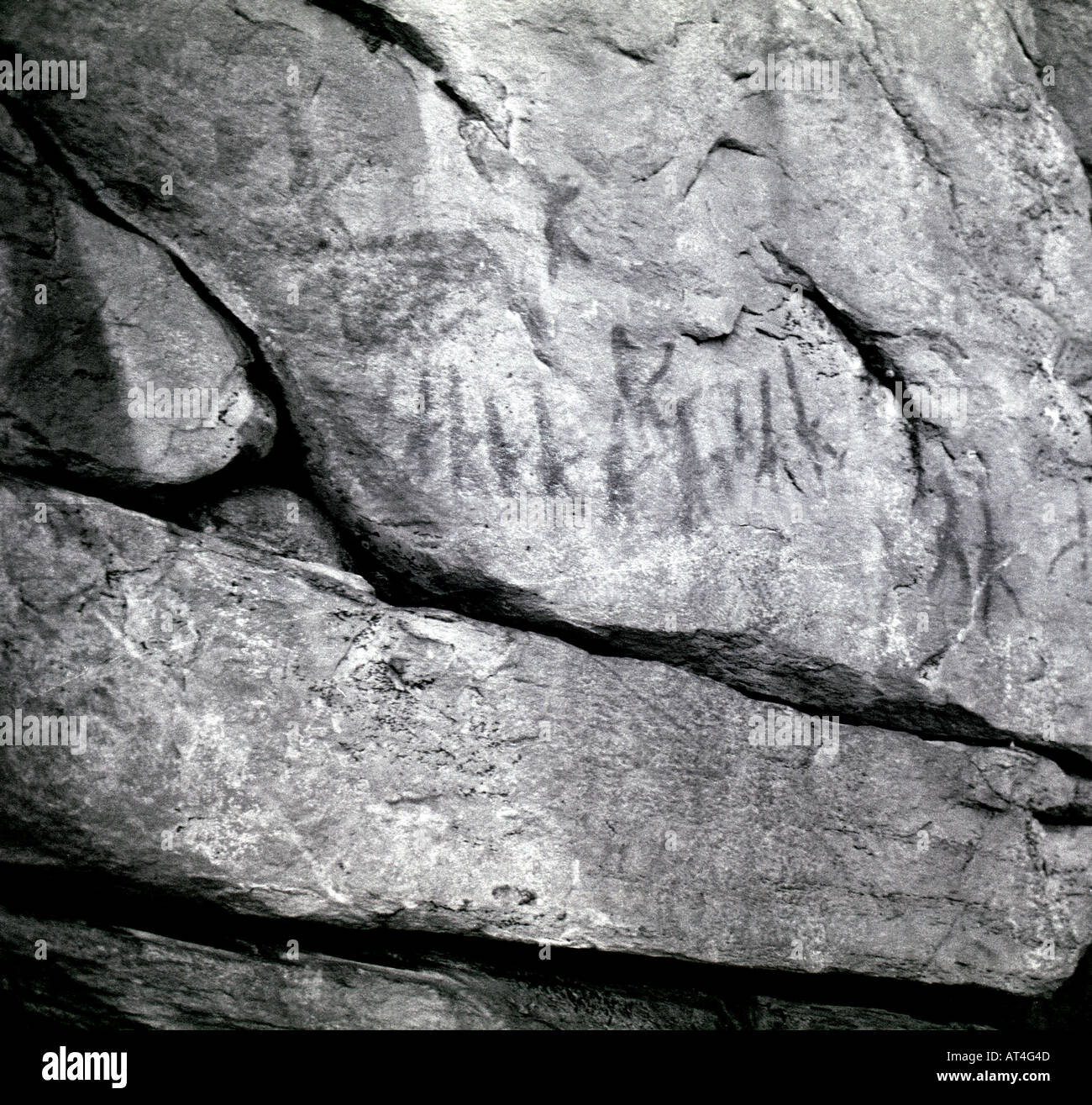 Rock paintings Tsodilo hills Botswana Africa Stock Photo - Alamy