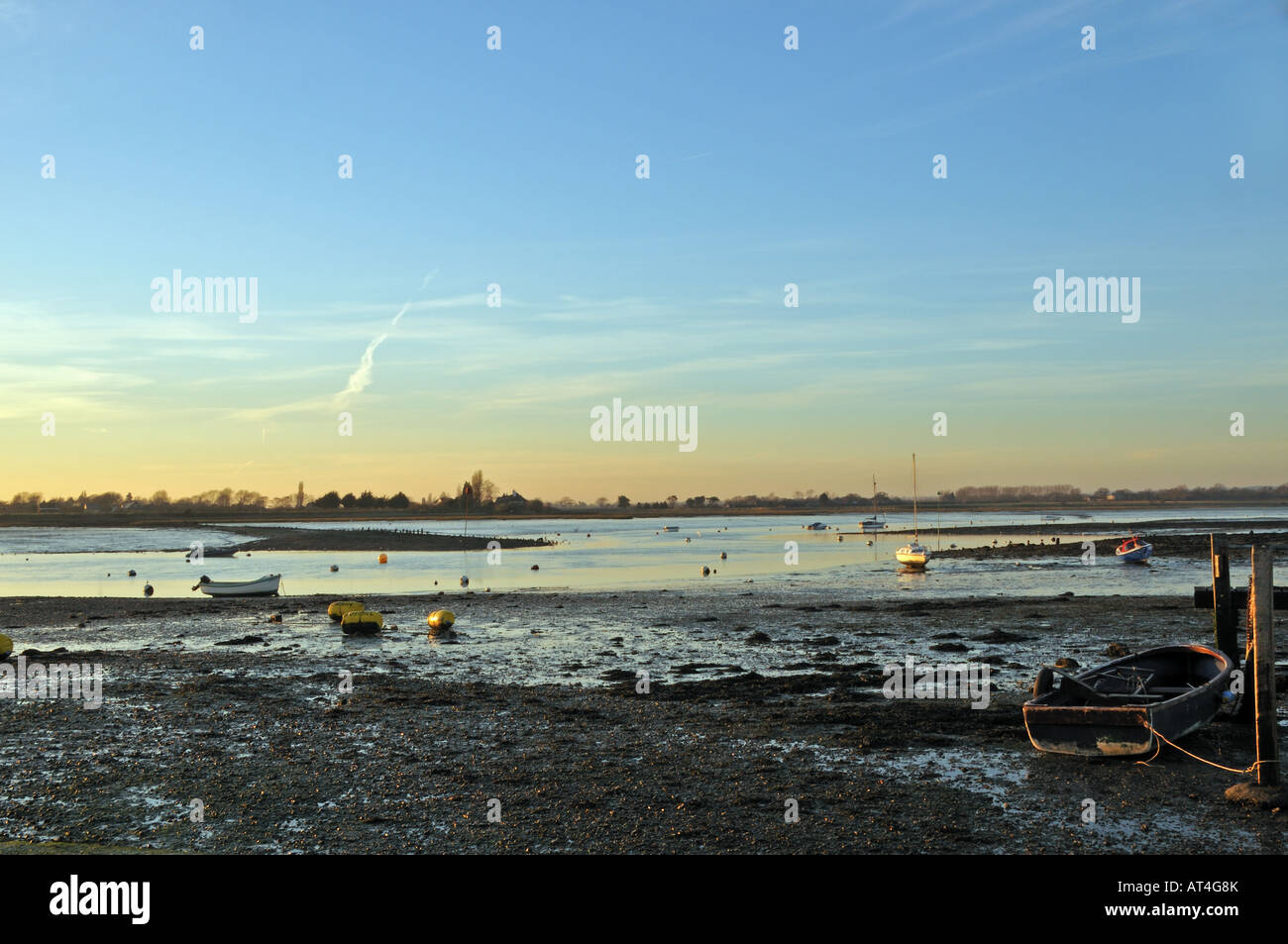 Low tide from Bosham Quay Stock Photo - Alamy