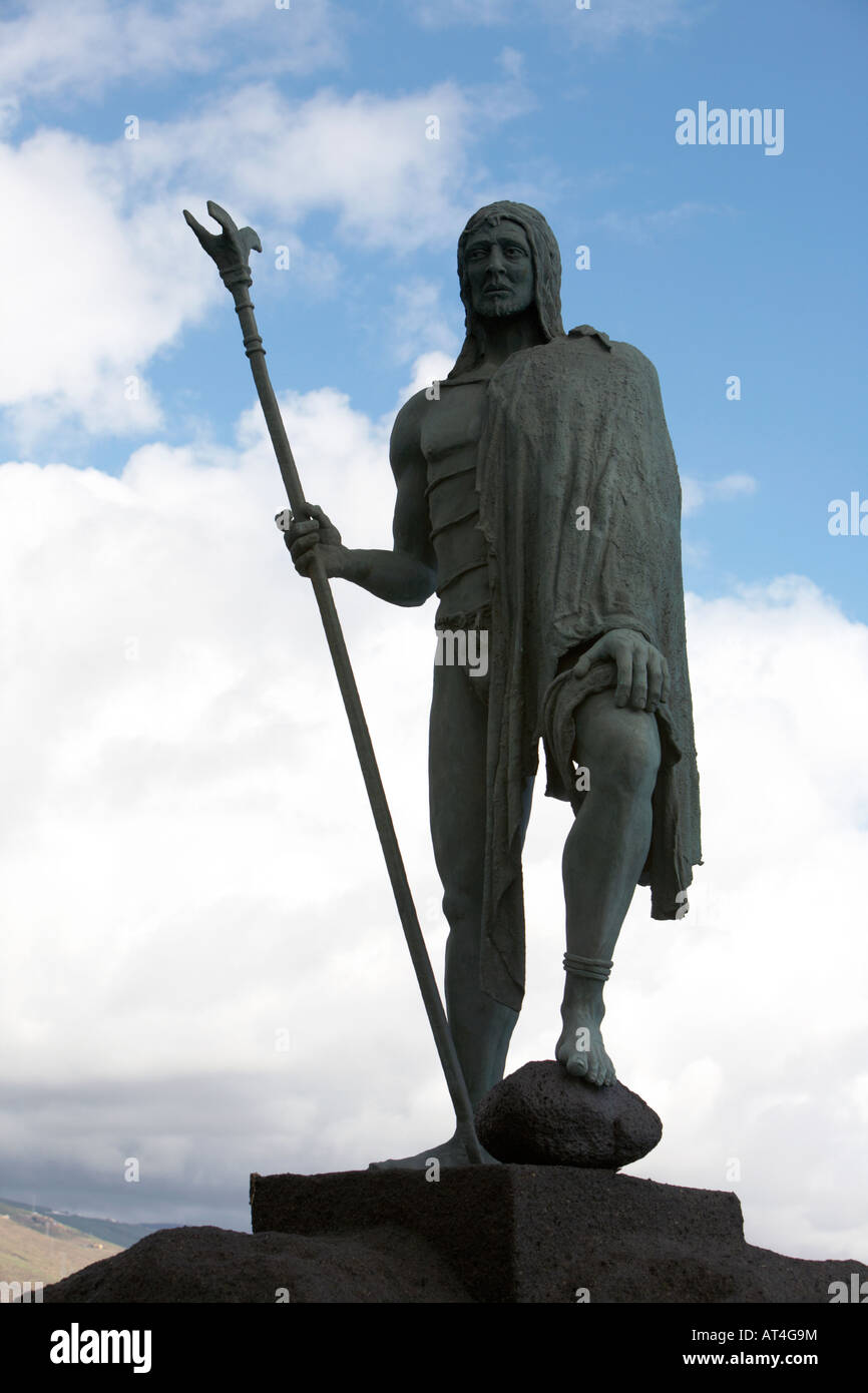 Statues guanche kings candelaria tenerife hi-res stock photography and ...