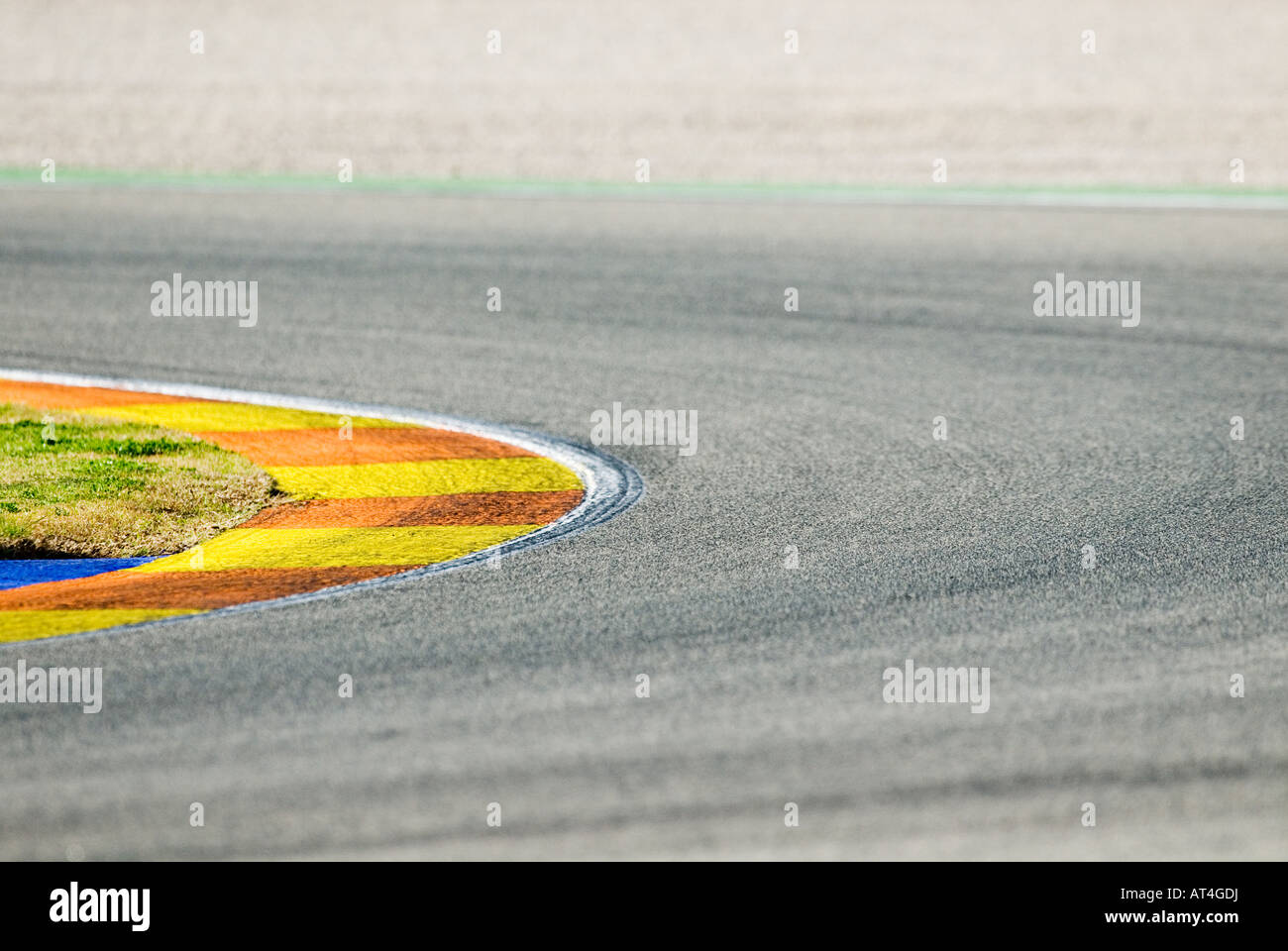 curve in racetrack Stock Photo - Alamy