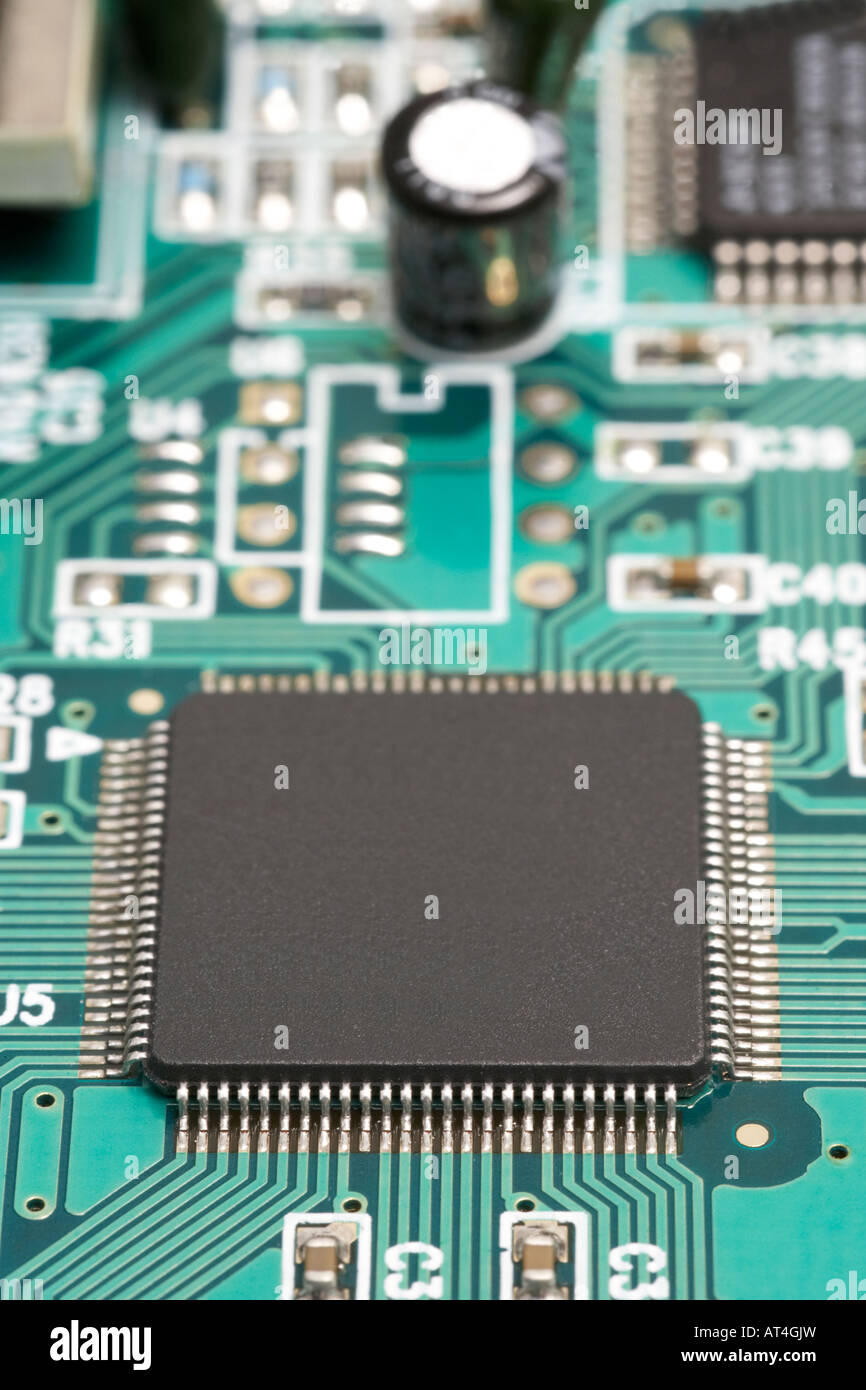 Computer Processor Close-up Stock Photo - Alamy