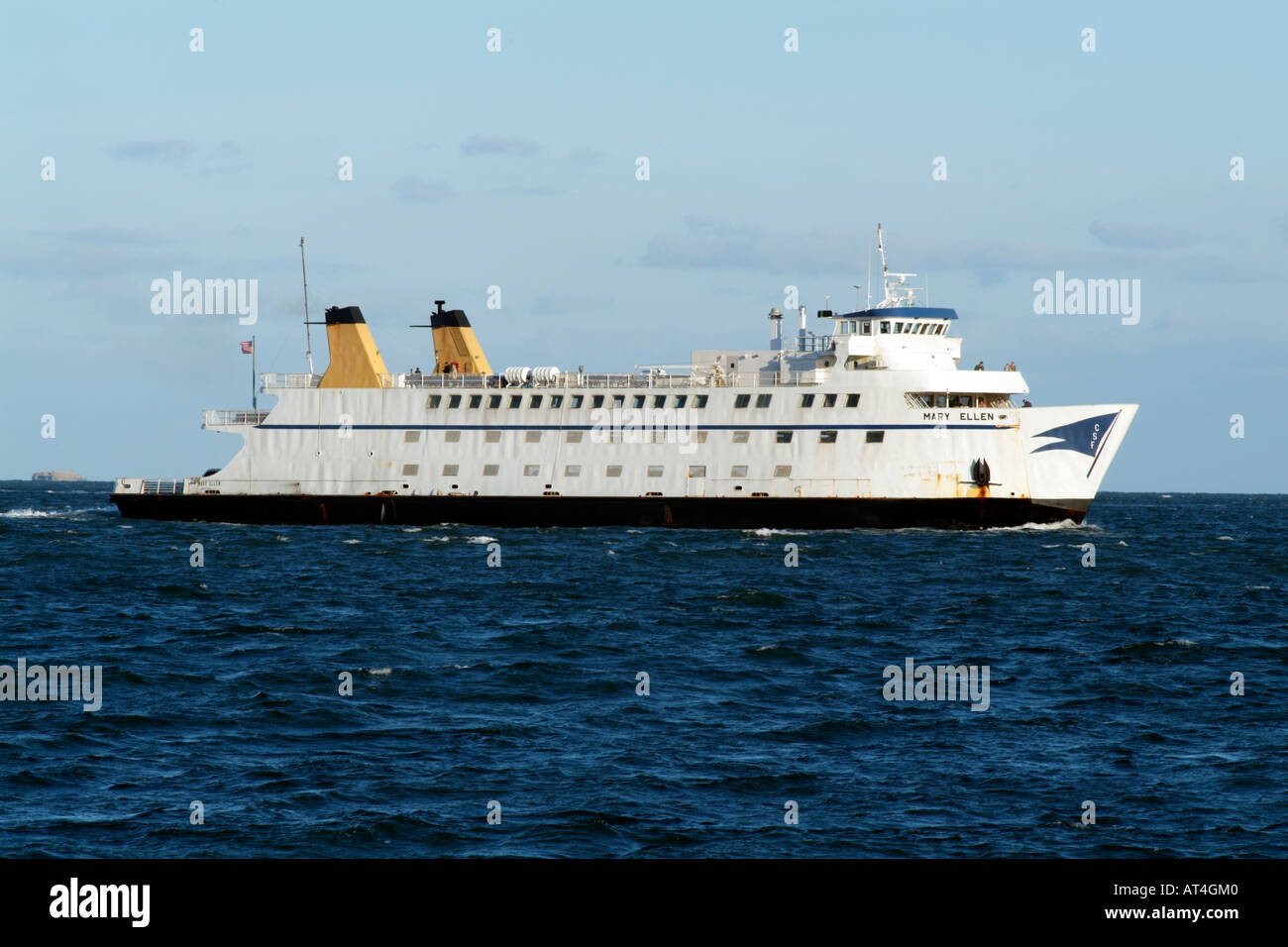 The Mary Ellen ship Cross Sound ferry at Orient Point Long Island New ...