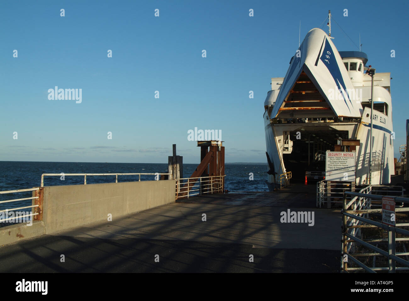 The Mary Ellen ship Cross Sound ferry at Orient Point Long Island New ...
