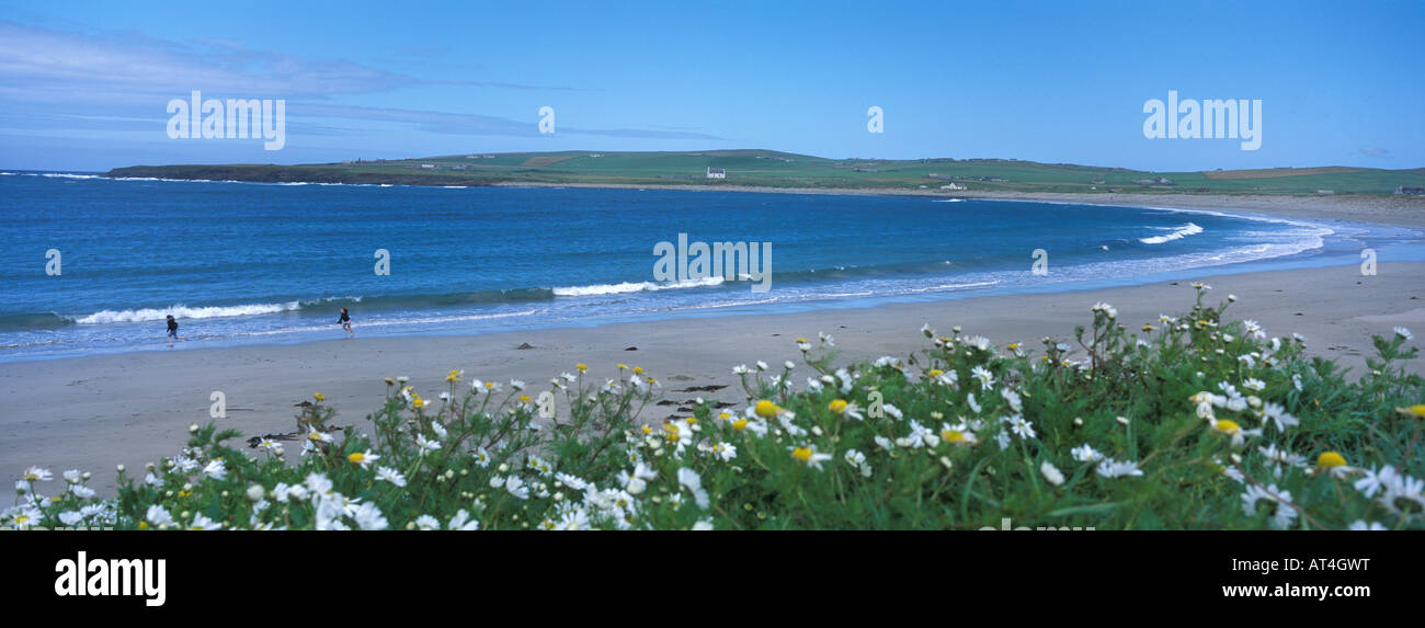 The beach at the Bay of Skaill on Orkney Mainland Scotland Stock Photo ...
