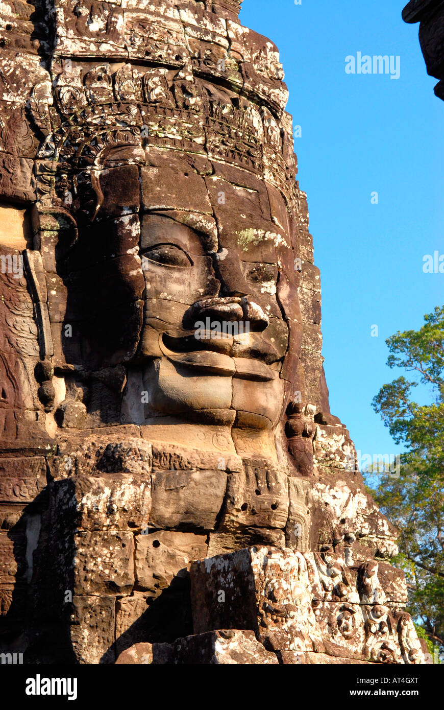 Face tower with faces of bodhisattva hi-res stock photography and ...