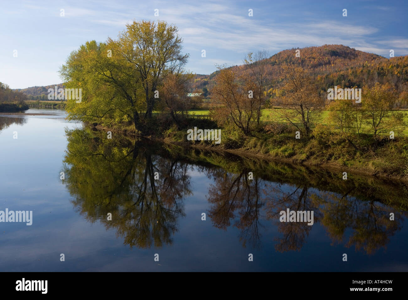 The Connecticut River in Maidstone, Vermont Stock Photo - Alamy