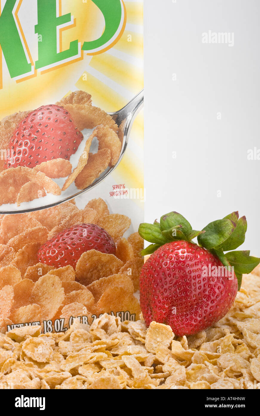 Corn flakes in a red box hi-res stock photography and images - Alamy