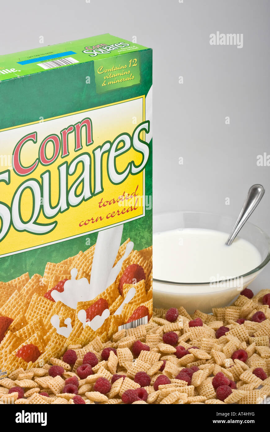 Cereal box corn squares hi-res stock photography and images - Alamy