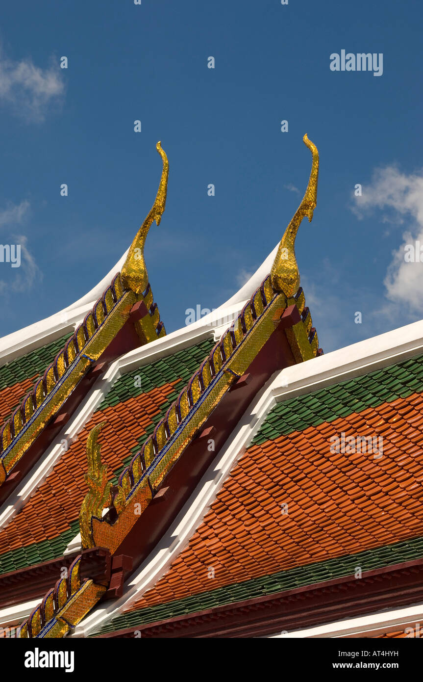 Decorative roofs of the Royal Pantheon on the grounds of the Grand ...