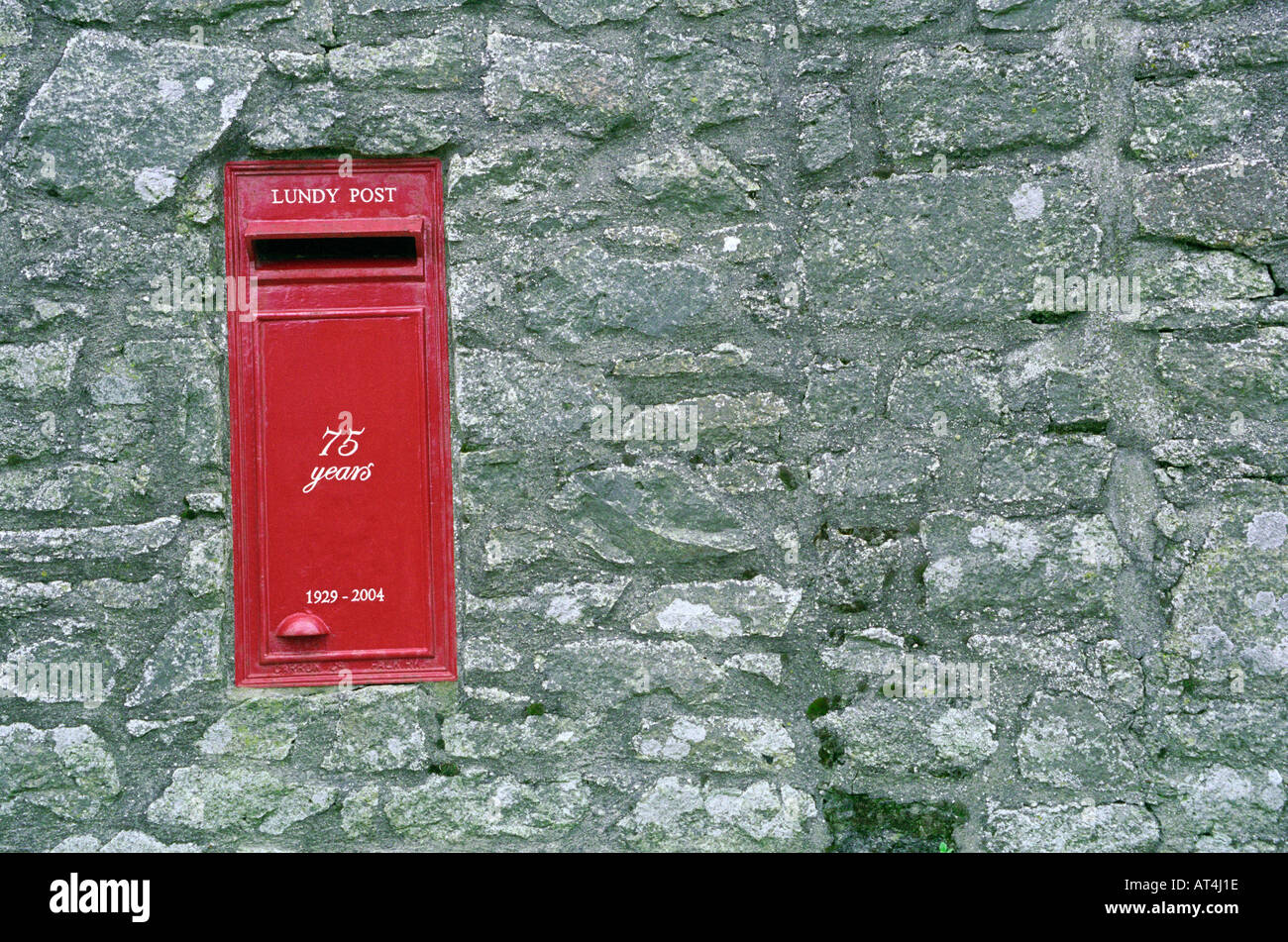 Postbox on Lundy Island, Bristol Channel Devon England Stock Photo - Alamy