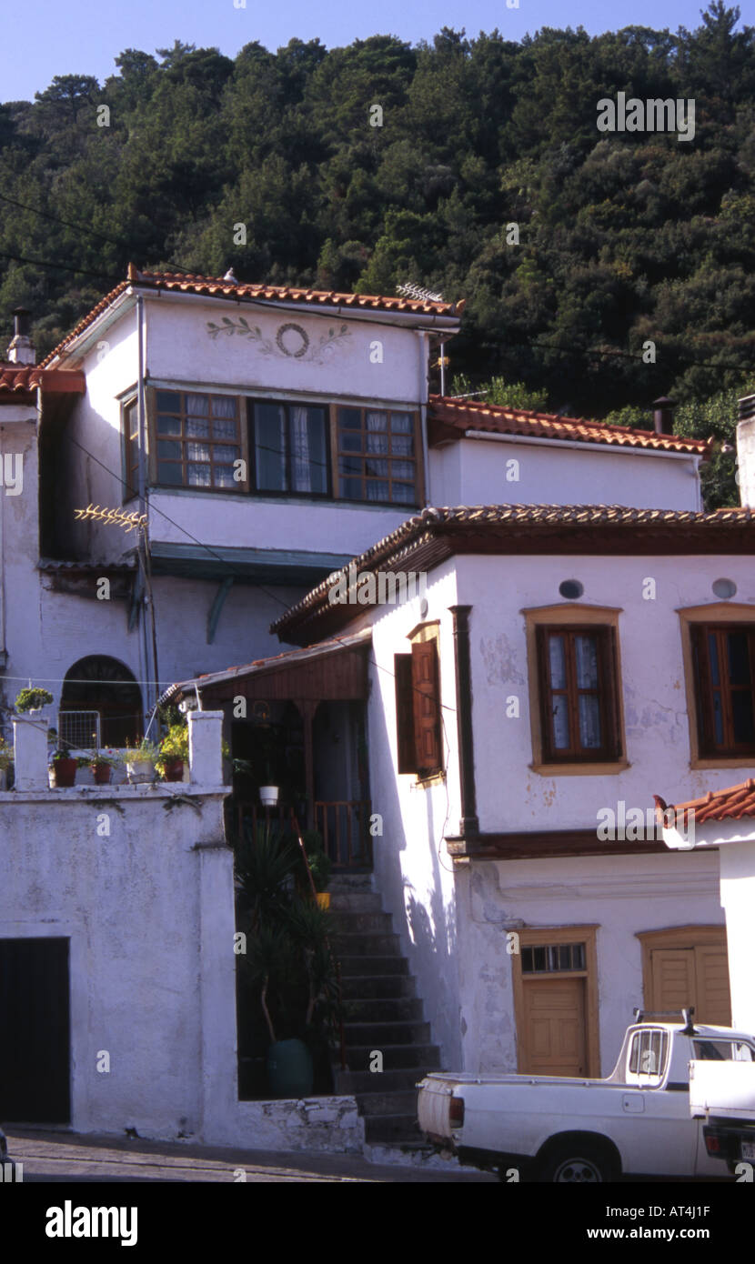MODERN HOUSE WITHIN VOURLIOTES MOUNTAIN VILLAGE SAMOS GREEK ISLAND ...