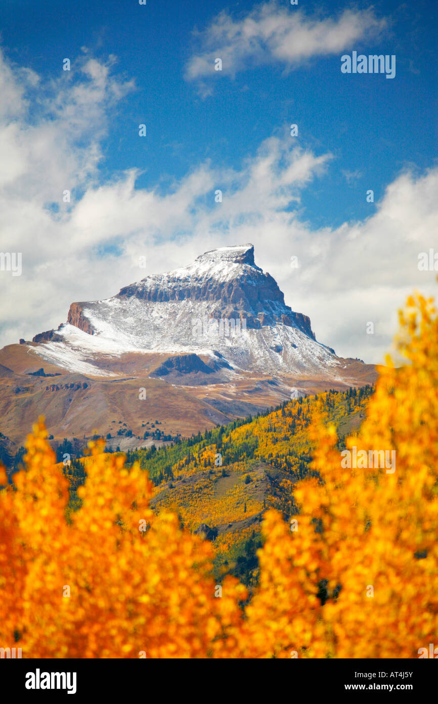 Uncompahgre Peak and Wilderness Area from Slumgullion Pass on Highway ...