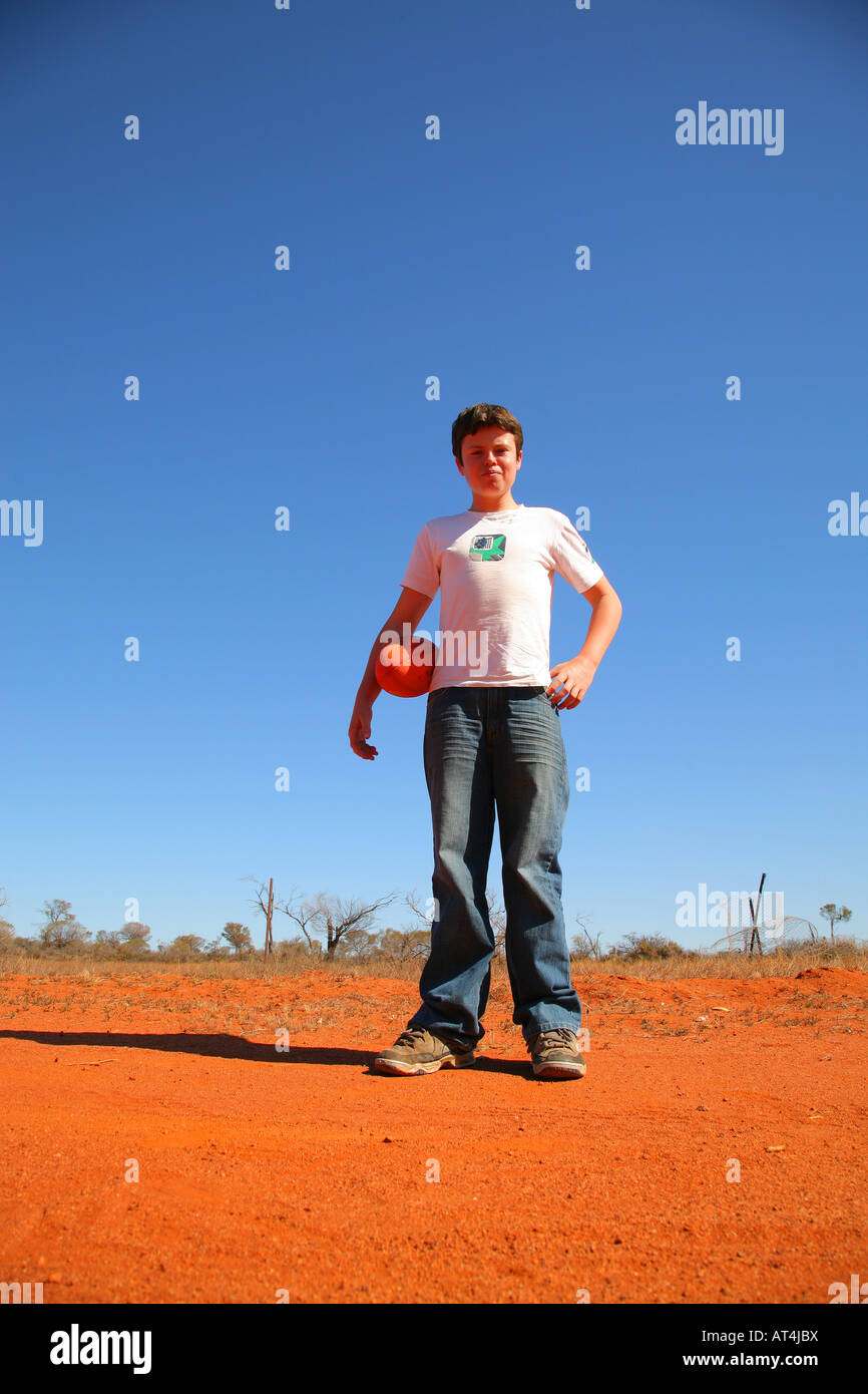Aussie kid Outback Australia Stock Photo - Alamy
