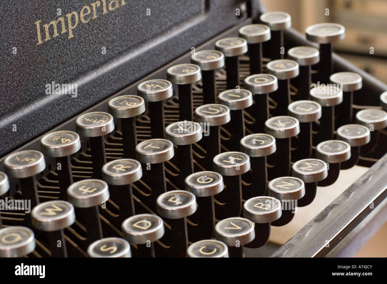 old typewriting machine Stock Photo - Alamy