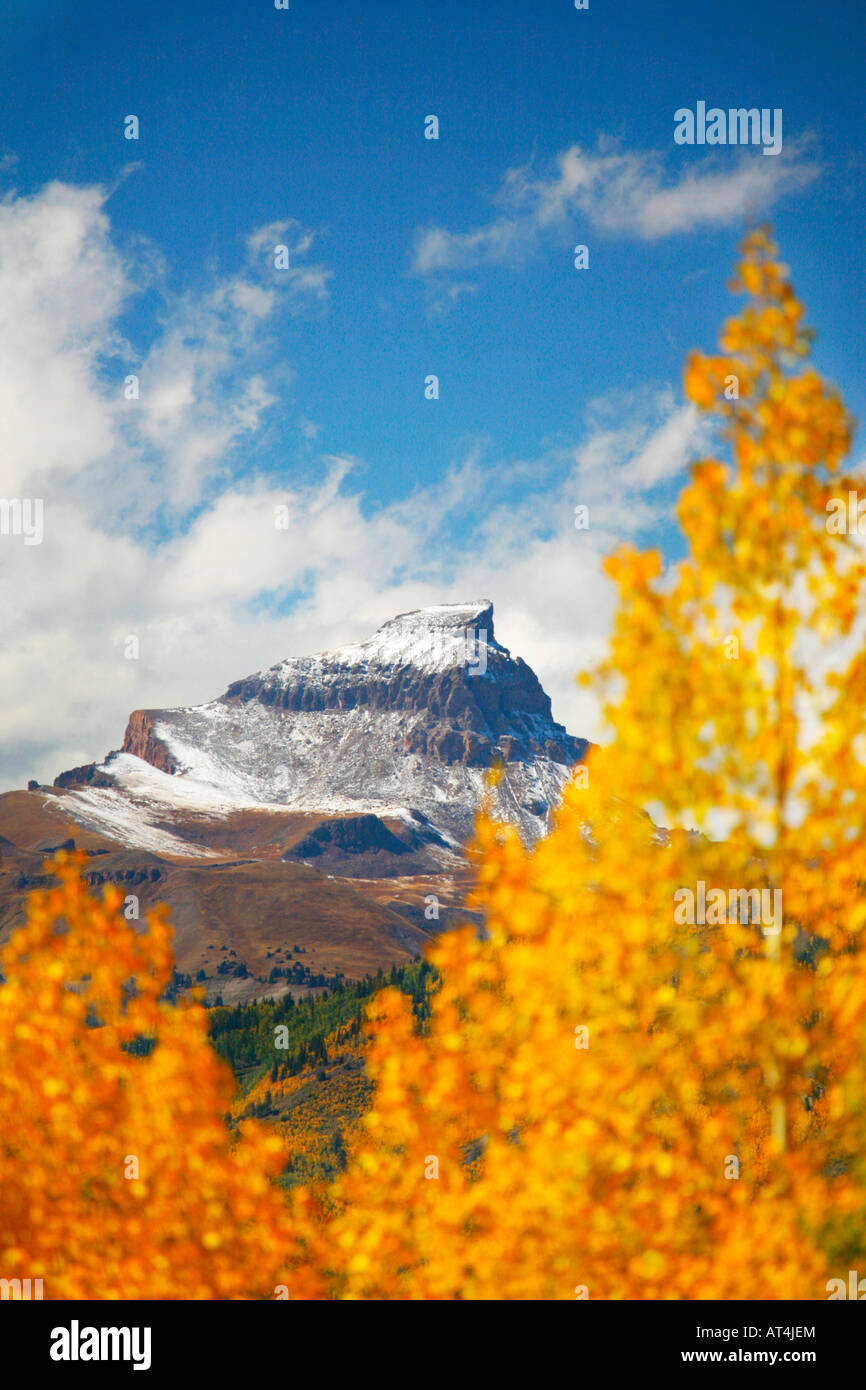 Uncompahgre Peak and Wilderness Area from Slumgullion Pass on Highway ...