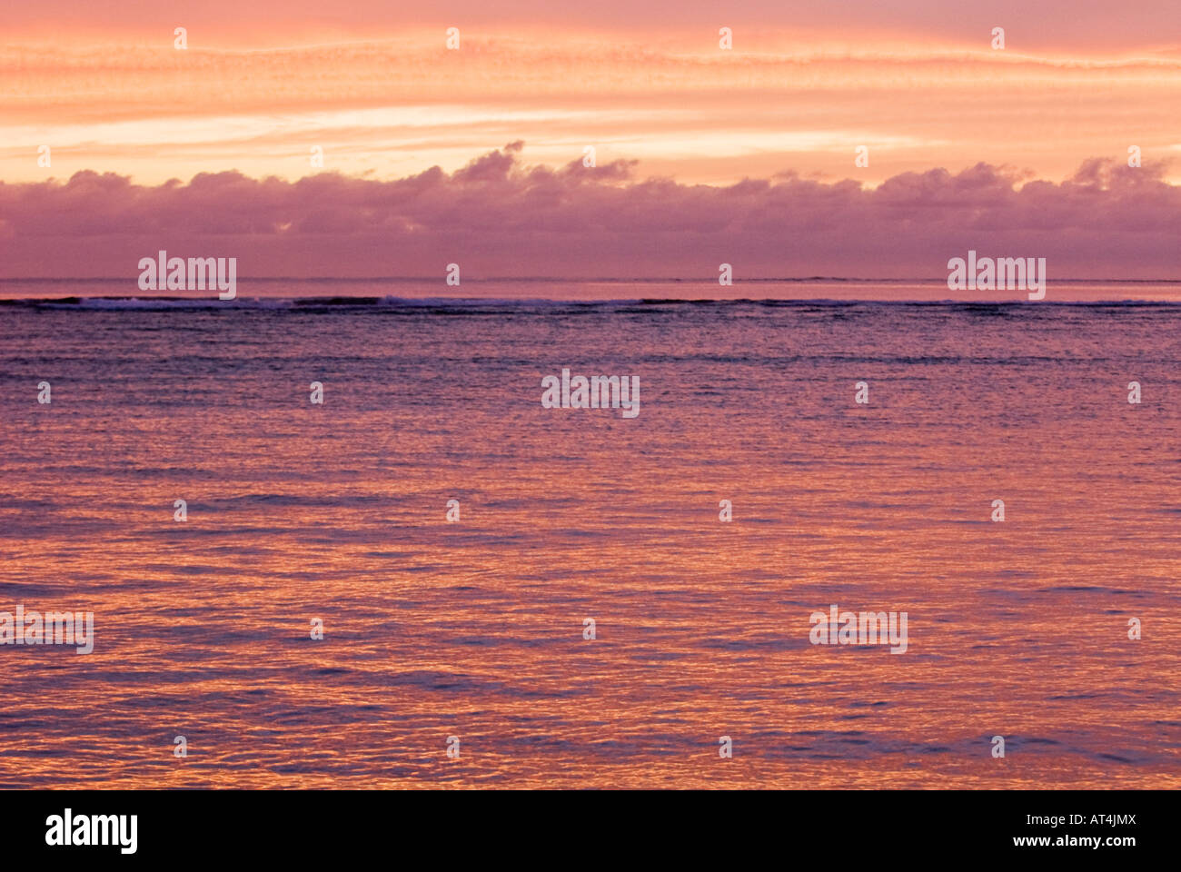 SAMOA manase savaii sunset sundown on beach night red blue purple ...