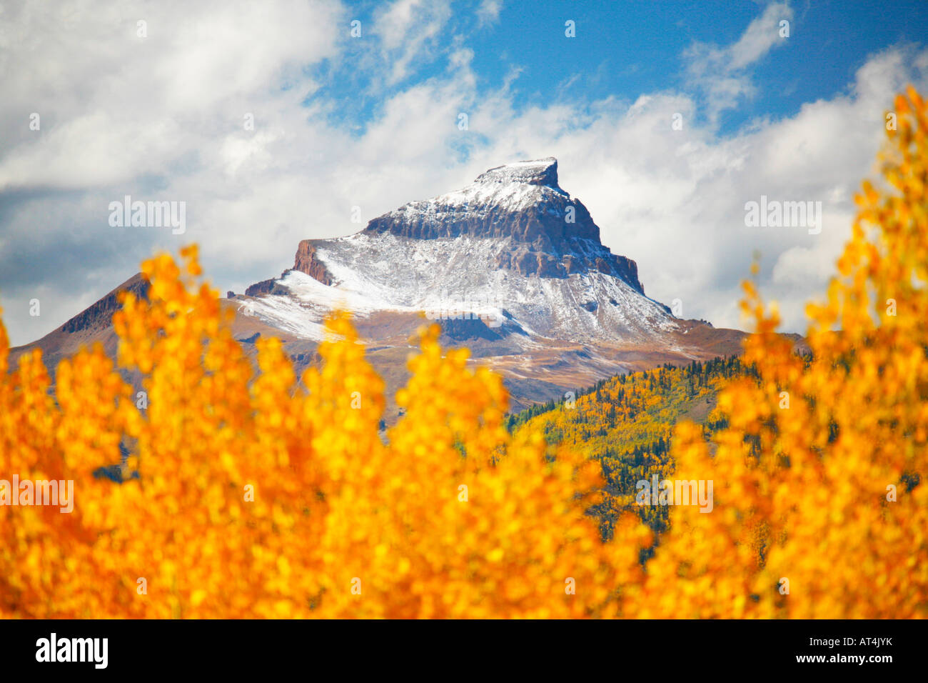 Uncompahgre Peak and Wilderness Area from Slumgullion Pass on Highway ...