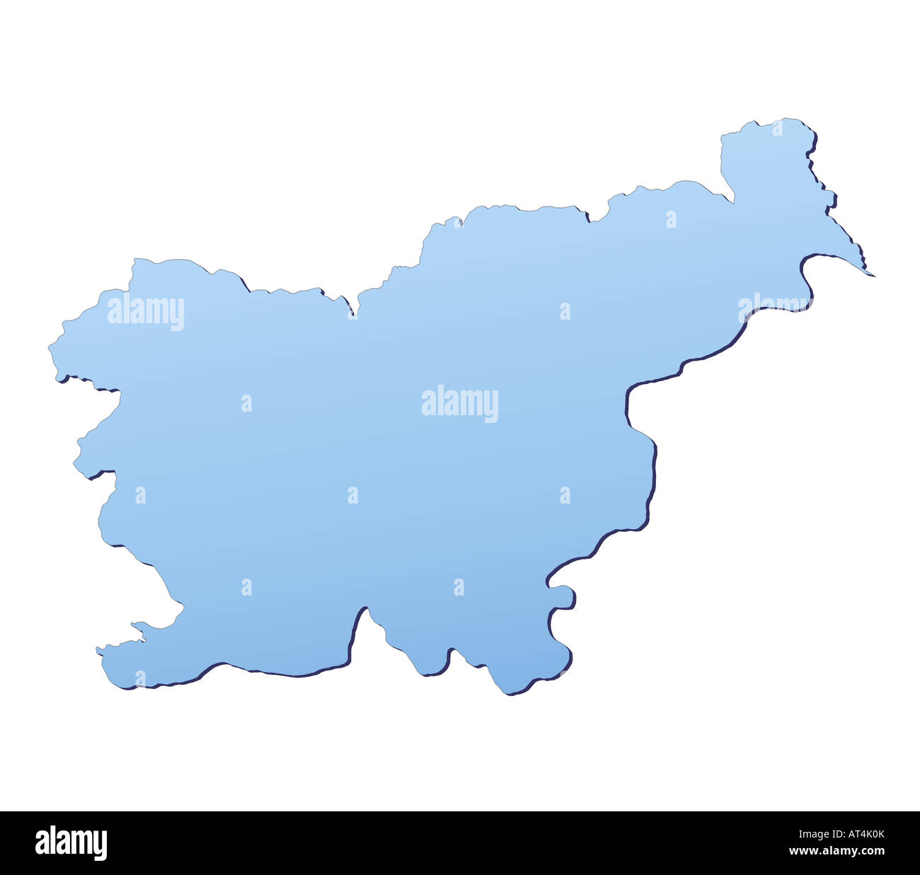 Slovenia map hi-res stock photography and images - Alamy