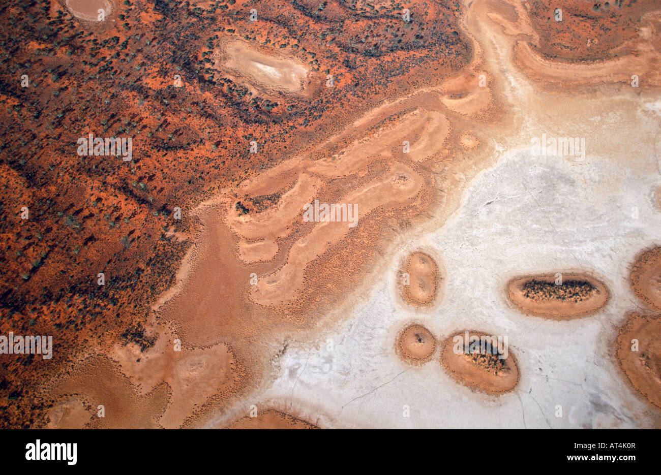 Patterns in salt lake, outback Australia Stock Photo - Alamy