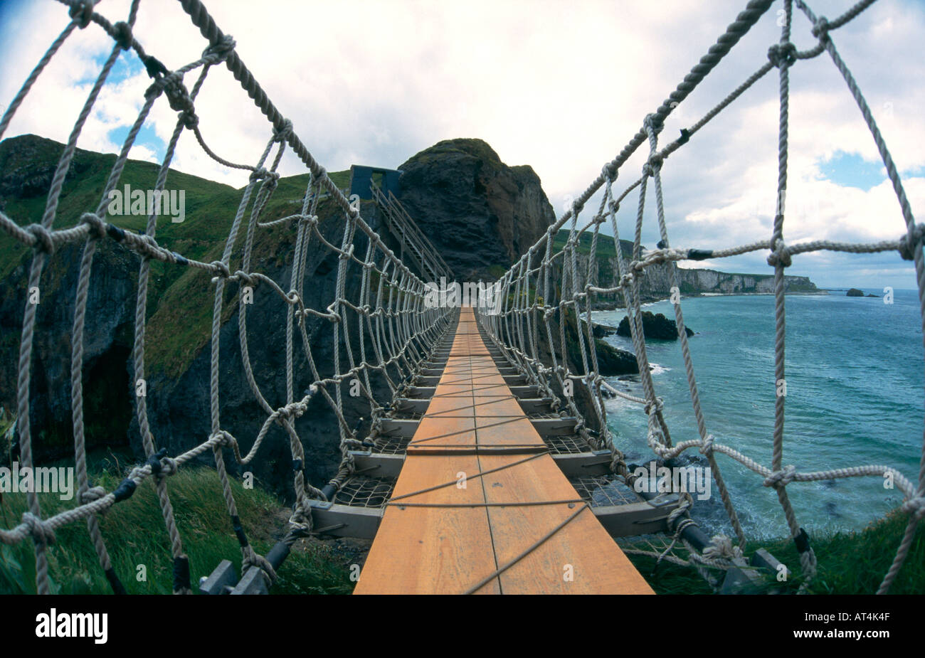 Carrick-A-Rede Rope Bridge County Antrim Northern Ireland Stock Photo ...