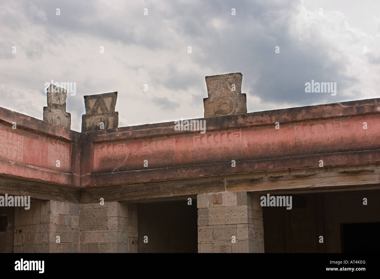 Detail of the carved crests stones on roof of the Palace of ...