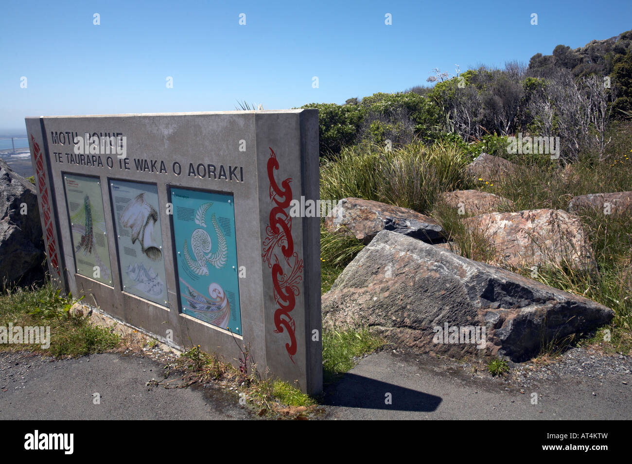 Information signs on Bluff Hill (Motupohue), Bluff, Southland, South ...