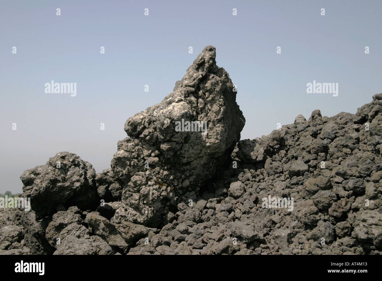 Mount Etna Sicily remains of lava flow Stock Photo - Alamy