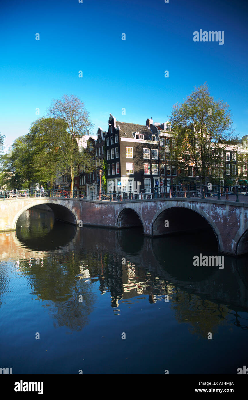 Netherlands, North Holland, Amsterdam. Typical architecture of ...