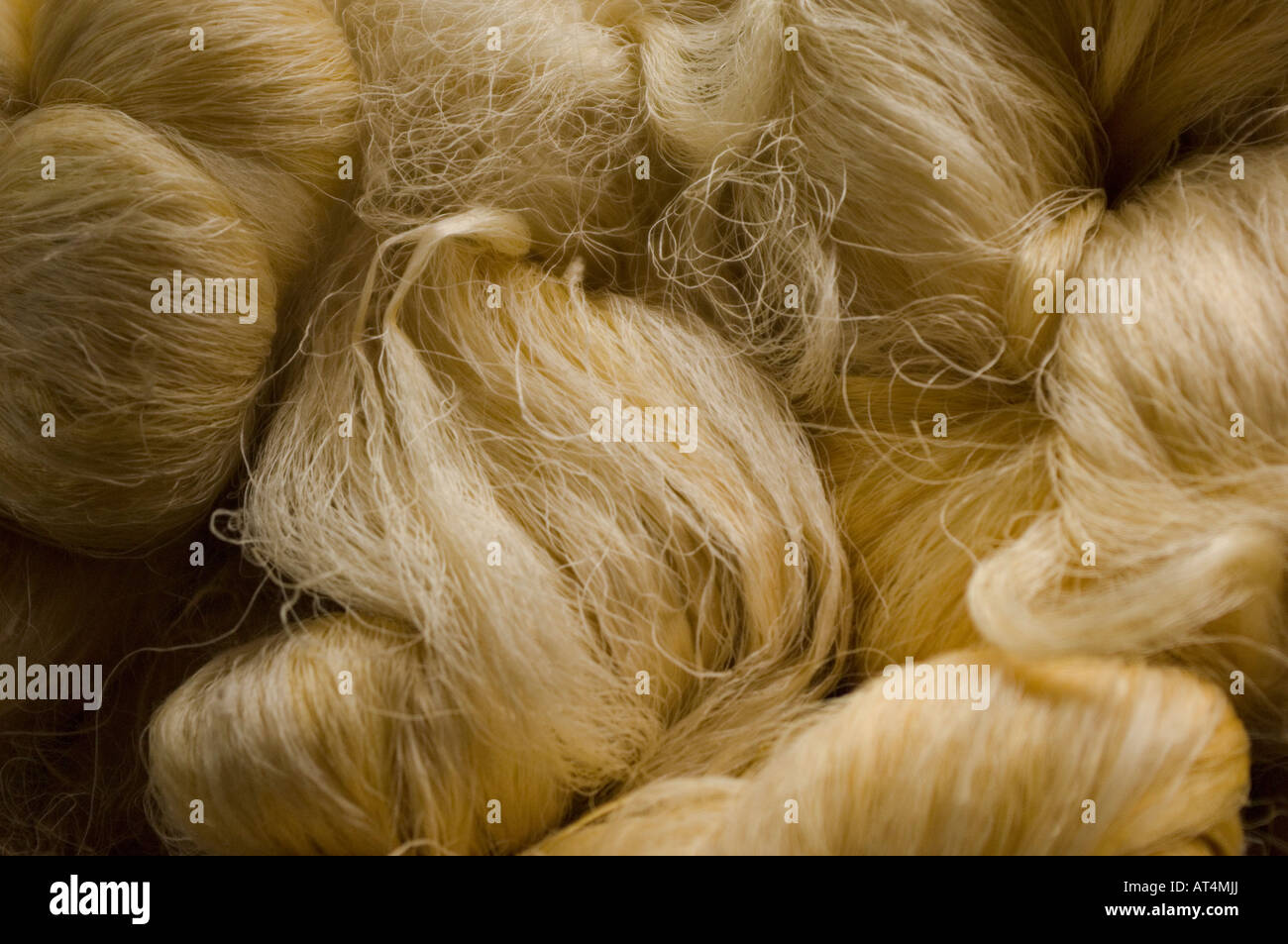 Raw silk handicraft village of Bo Sang near Chaing Mai Thailand Stock ...