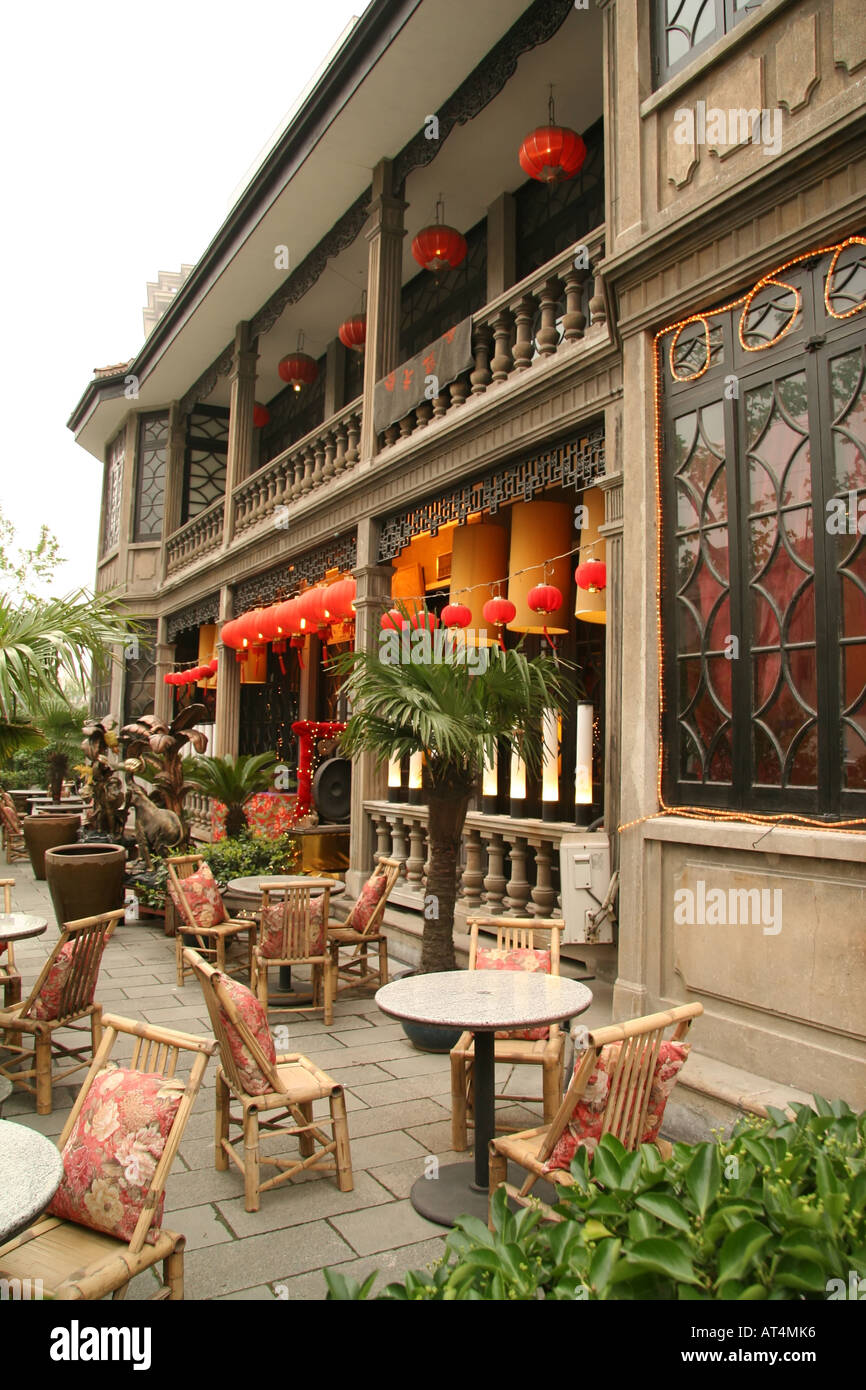 Xintiandi area of Shanghai China An upscale area for foreign visitors ...