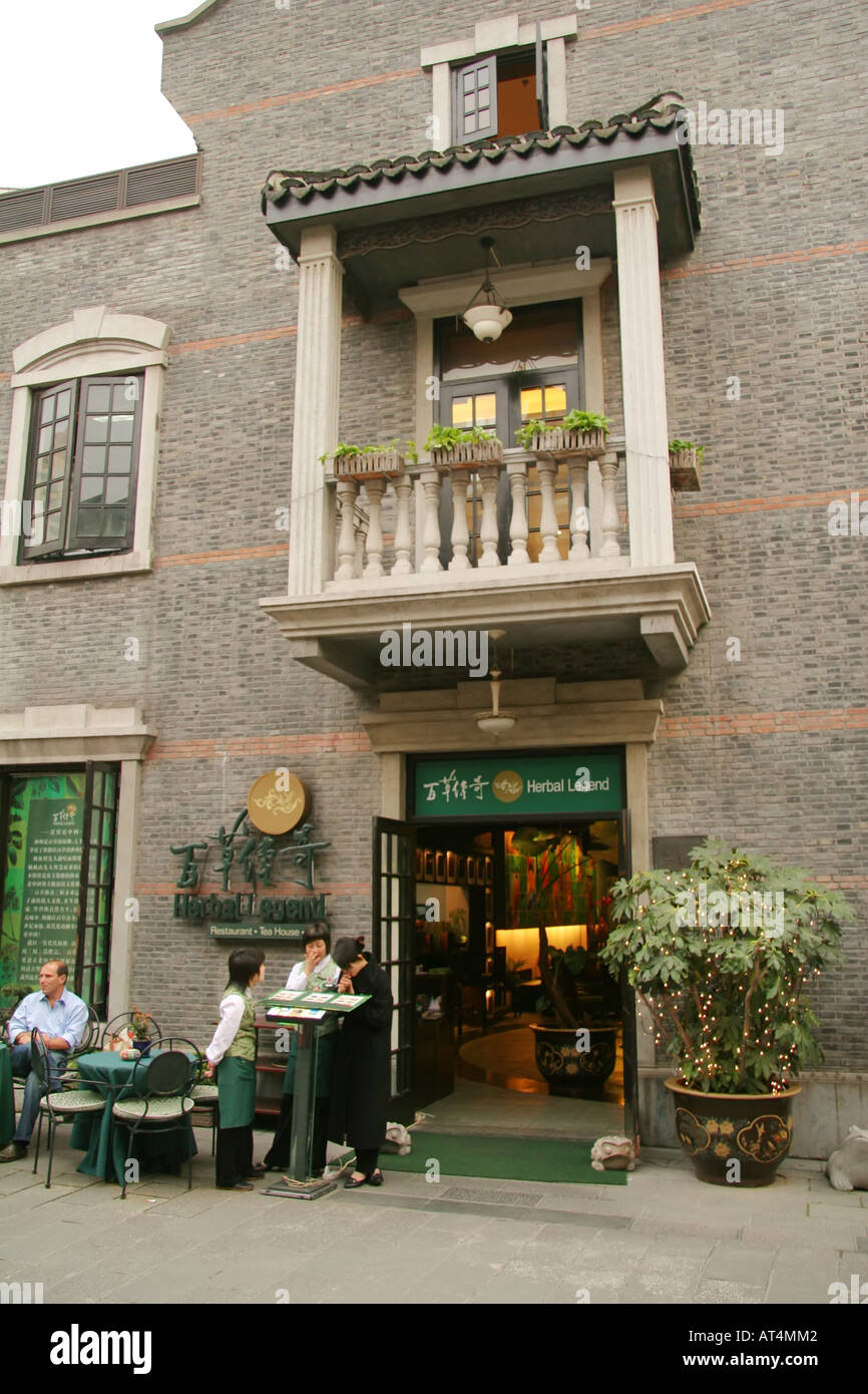 Restaurant in Xintiandi area of Shanghai China An upscale area for ...