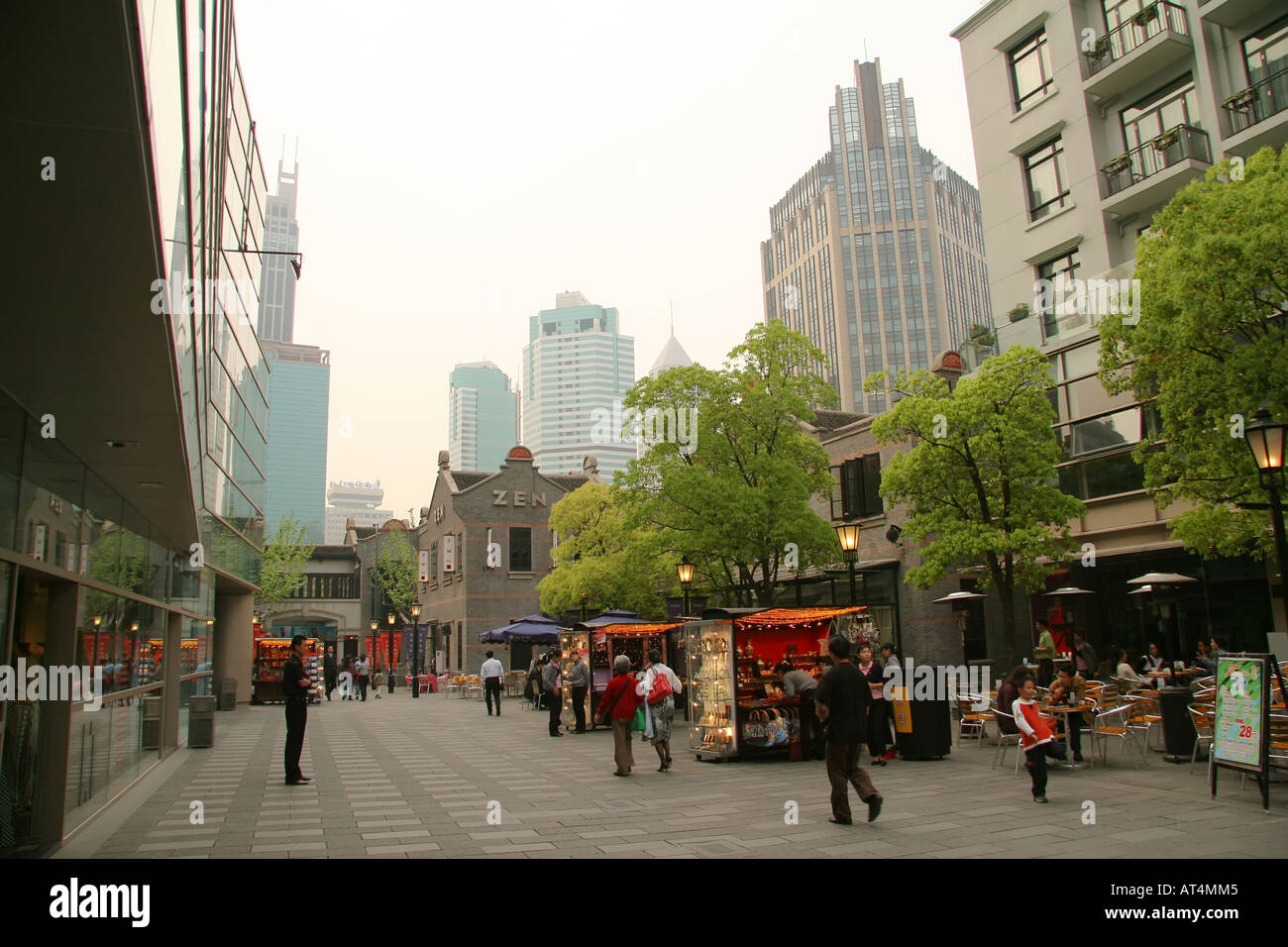 Xintiandi area of Shanghai China An upscale area for foreign visitors ...