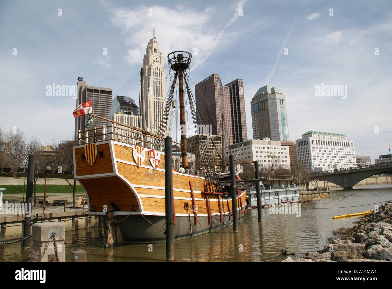 The Santa Maria replica Sailed by Christopher Columbus in 1492 Columbus ...