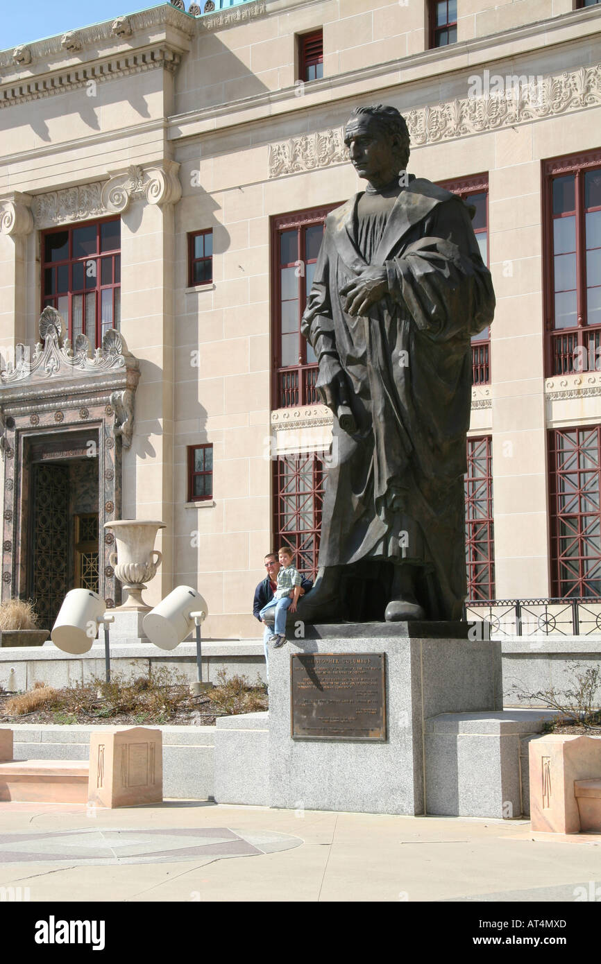 Statue christopher columbus city hall hi-res stock photography and ...