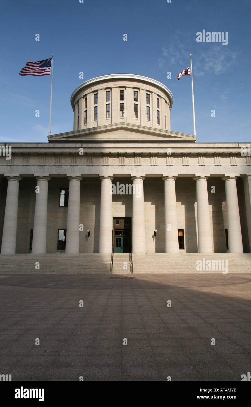 Ohio Statehouse Capital Building Greek Revival architecture Columbus ...