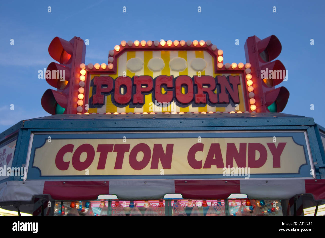 Refreshment stands at the Erie County Fair and Expo in Hamburg New York ...