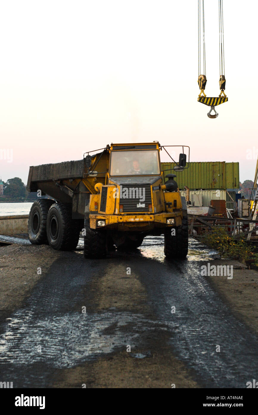 Construction dumper truck Stock Photo - Alamy