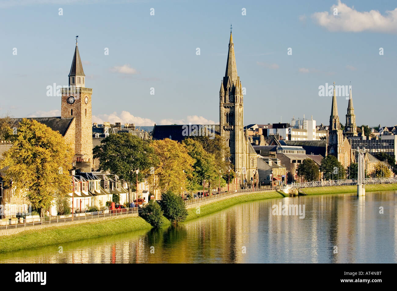 Looking toward Inverness city centre, Highland Region, Scotland ...