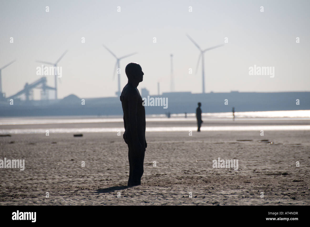 Anthony Gormley 'Another Place' public art 100 life size steel figures ...