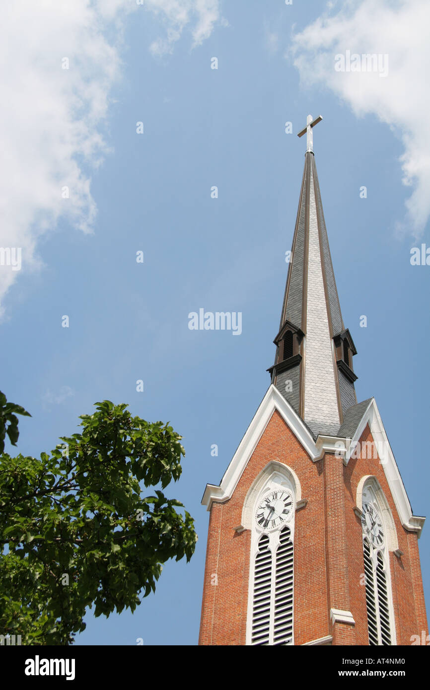 Spire of Saint Mary Catholic Church German Village Columbus Ohio Circa ...
