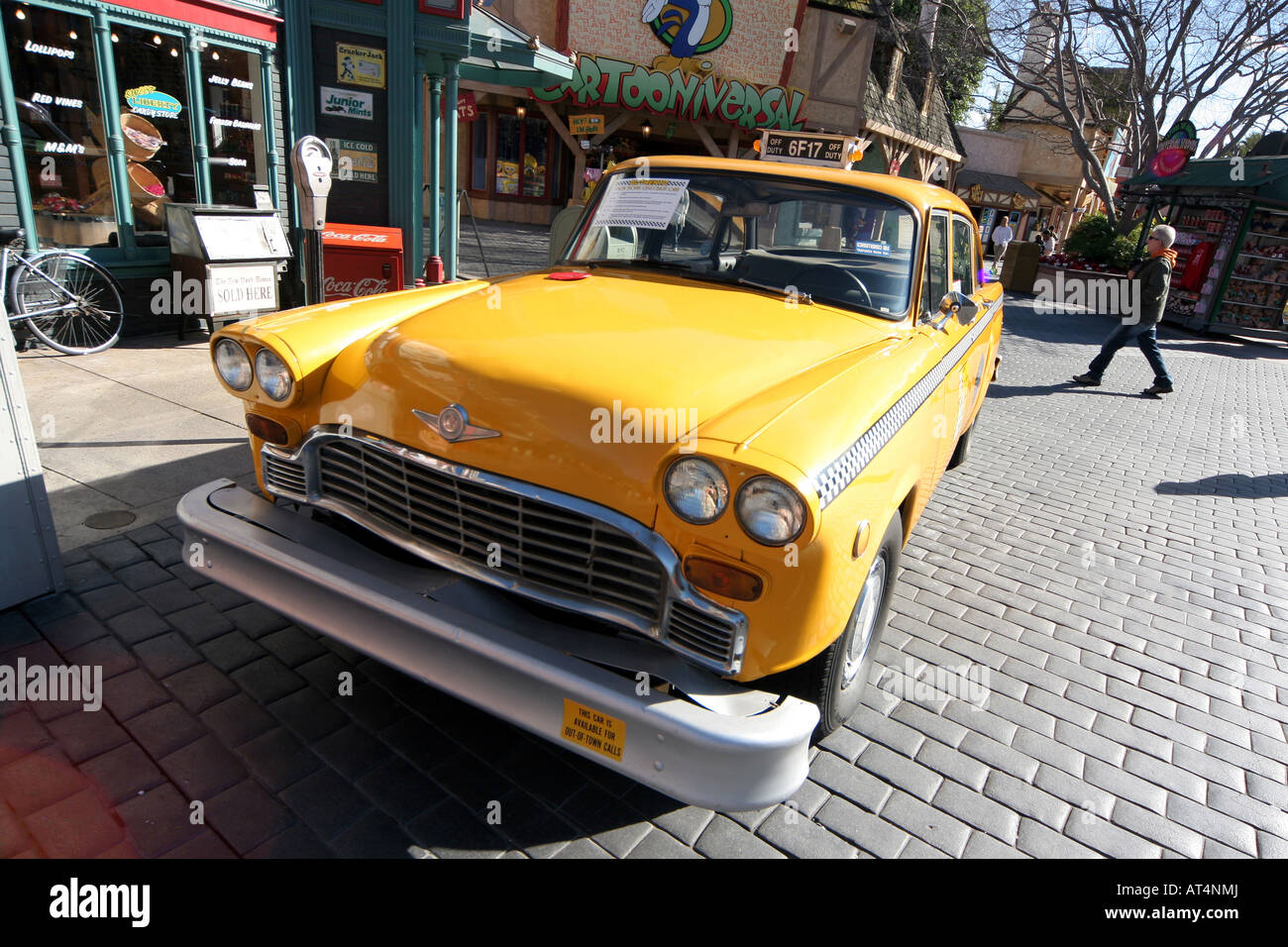 Universal Studios Taxi Cab Los Angeles Stock Photo - Alamy