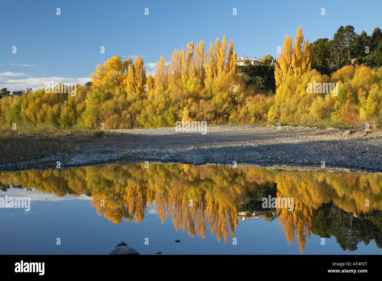 Autumn Colour and Tukituki River Hawkes Bay North Island New Zealand ...